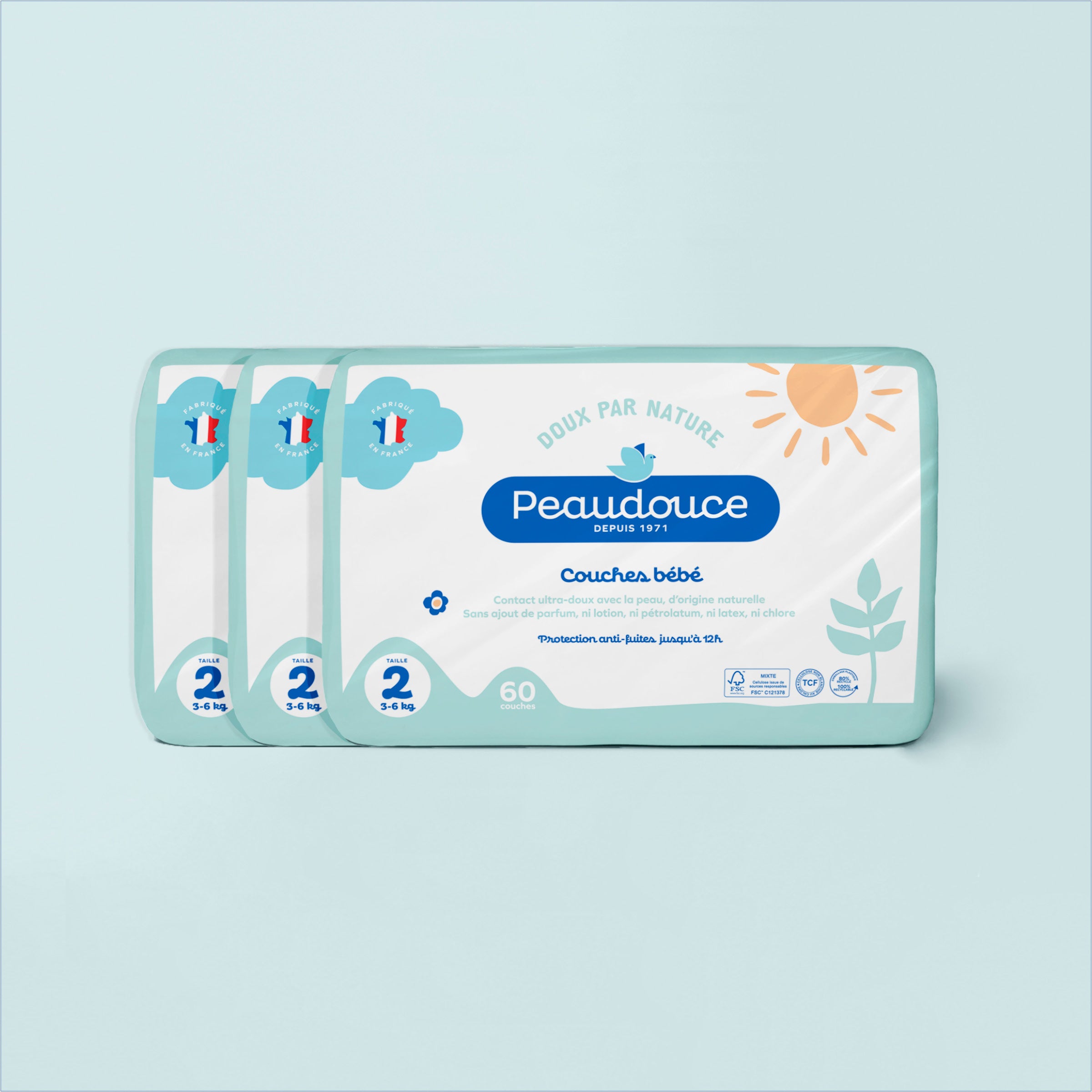 Paquet de couches écologique taille 2 – Peaudouce France