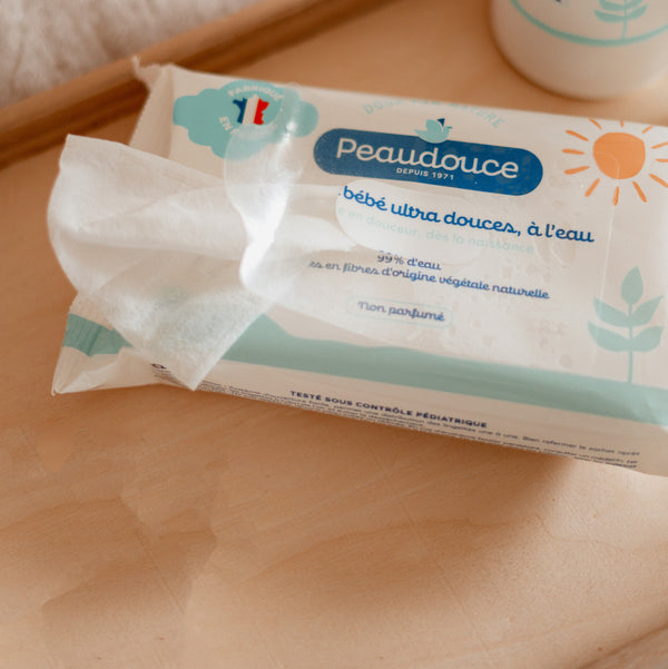 Lingettes bébé à l'eau purifiée | Peaudouce